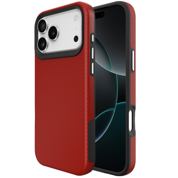 „TUKU“ Shockproof ciets silikona korpuss - sarkans (iPhone 17 Pro Max)
